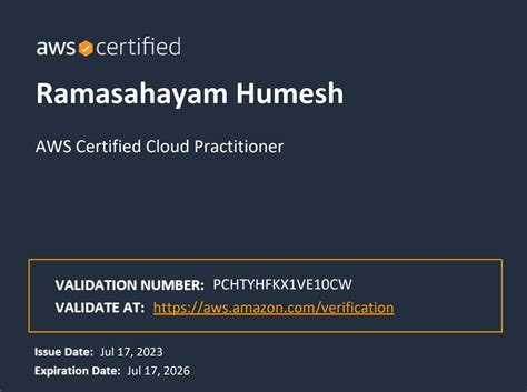 humesh ramasahayam on linkedin aws certification cloudcomputing mentorship linkedin…