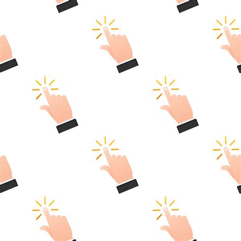 Set Hand Cursor Icon Click Pattern Vector Stock Illustration 29922136 Vector Art At Vecteezy