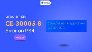 How To Fix CE Error On PS Cannot Start The Application