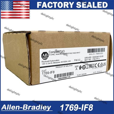 New Allen Bradley 1769 If8 Compactlogix 8 Pt Analog Input Module