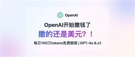 openai开始撒钱了，撒的还是美元？！ 每时ai