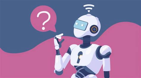 Premium Photo A Robot With A Question Mark Generative Ai