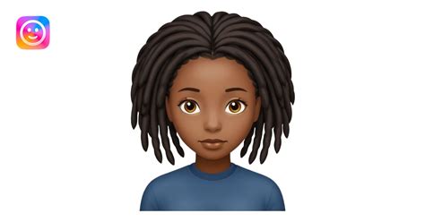 Black Girl With Locs Emoji Ai Emoji Generator