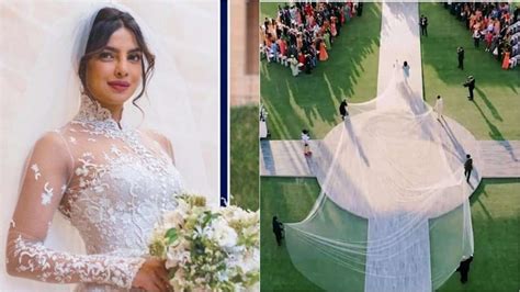 Priyanka Chopras Wedding Gown Has These 5 Special Things Sewn On It