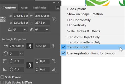 Solved Adobe Illustrator [transform Pattern] Adobe Product Community