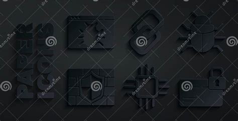 Set Processor With Microcircuits Cpu System Bug Shield Brick Wall