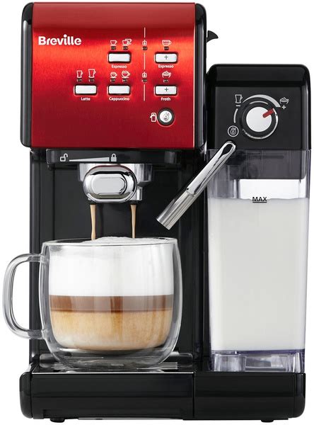 Автоматическая кофемашина Breville Prima Latte II1, красный купить по ...