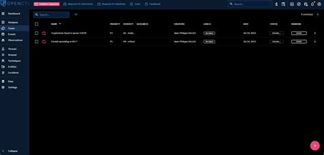 Cases OpenCTI Documentation