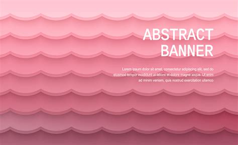 종이 컷 배경입니다 디자인에 대한 추상 사실적인 종이 장식 빨간색 레이어에 분홍색의 그라데이션 전환 3d 릴리프 조각 예술 표지 레이아웃 설계 템플릿 3차원 형태에 대한