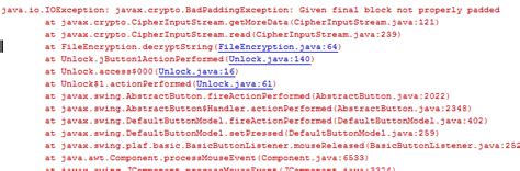 Java Decryption Des Algorithm Method Bad Padding Stack Overflow
