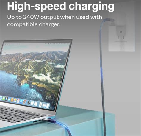 MMOBIEL USB4 Kabel 2m 240W Oplaadkabel USB C Naar USB C 8K 60Hz 40 Gbps Bol