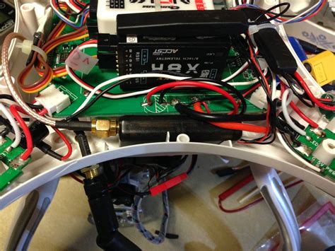 Quadcopter Robotics Telemetry Radio Moved Inside Aircraft