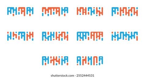 Illustration Geometric Fluid Pattern Corner Shape Stock Vector Royalty