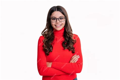 Premium Photo Vision Care For Teen Girls Having Bad Eyesight