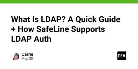 what is ldap a quick guide how safeline supports ldap auth dev community