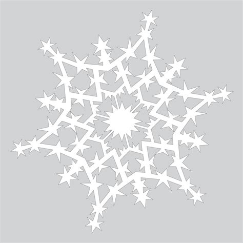 How To Make Sparkling Paper Snowflake Pattern Free Printable