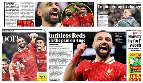 صحف إنجلترا تحتفي بـ محمد صلاح بعد سداسية ليفربول ضد توتنهام مو