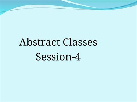 Oopsabstractclassesexplainedjavappt