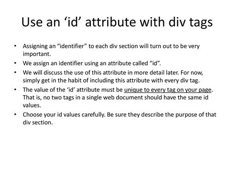 Intro To HTML Part IV Organizing Your Page Into Sections Using Div