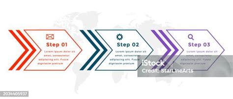 워크플로우 시각화를 위한 3단계 비즈니스 인포그래픽 프로세스 차트 템플릿 인포그래픽에 대한 스톡 벡터 아트 및 기타 이미지