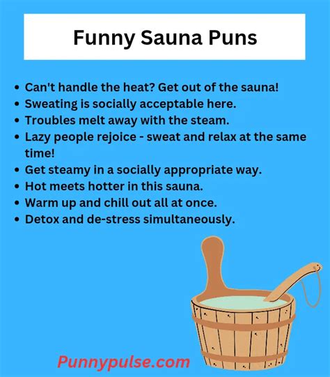 123 Hilarious Sauna Puns That Will Make You Sweat With Laughter 2026