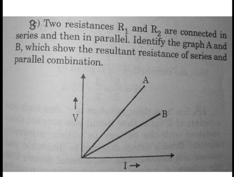 Solved Two Resistances R1 And R2 Are Connected In Series And Then In
