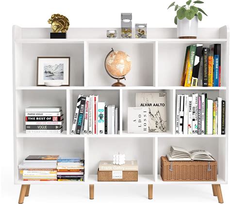Greokl8 Cube Bookshelf Bookcase Cube Storage Organizer Wood Display