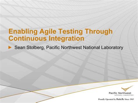 enabling agile testing through continuous integration agile2009 ppt