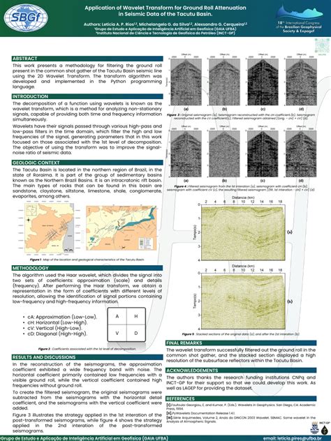 Pdf Application Of Wavelet Transform For Ground Roll Attenuation In Seismic Data Of The Tacutu
