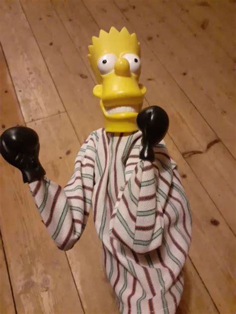 Boxing Bart Simpson 90s Puppet Figure Simpsons Cartoon Vintage £1500