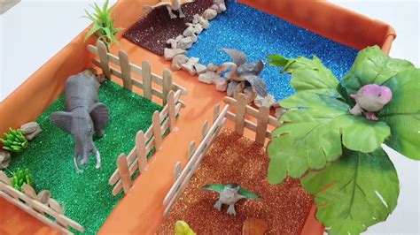 مشروع مدرسي مجسم حديقة الحيوان Zoo Model Diy Project Youtube