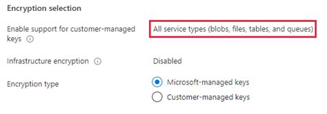Create An Account That Supports Customer Managed Keys For Tables And