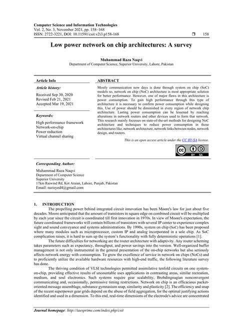 Low Power Network On Chip Architectures A Survey Pdf