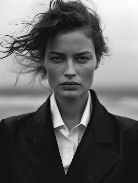 Premium Photo Beautiful Girl Close Up Half Profile Shot In The Dark Mode