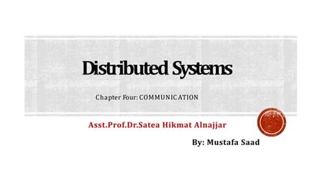Distributed Systems Distributed Systems Communicationpptx
