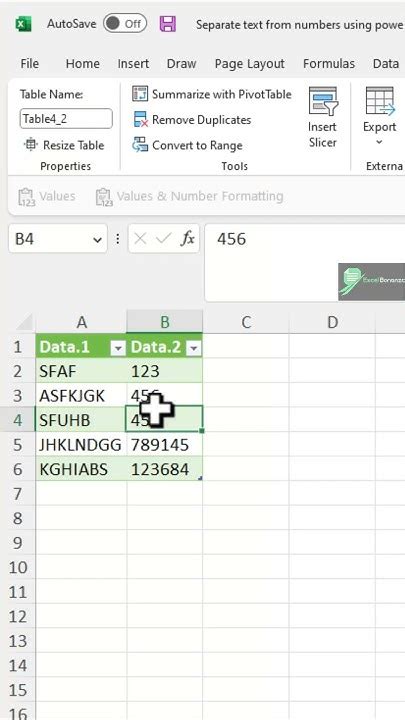 Separate Text From Numbers Using Powerquery Youtube