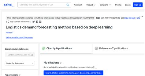 Logistics Demand Forecasting Method Based On Deep Learning