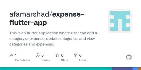 Github Afamarshadexpense Flutter App This Is An Flutter Application Where User Can Add A
