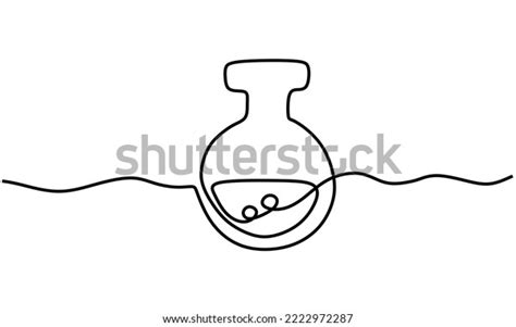 Single Continuous Line Art Chemical Science Stock Vector Royalty Free 2222972287 Shutterstock