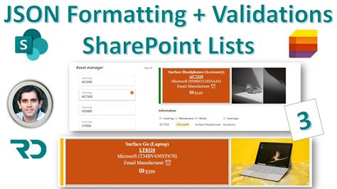 Sharepoint List Json Form Formatting And Validations 3 Youtube