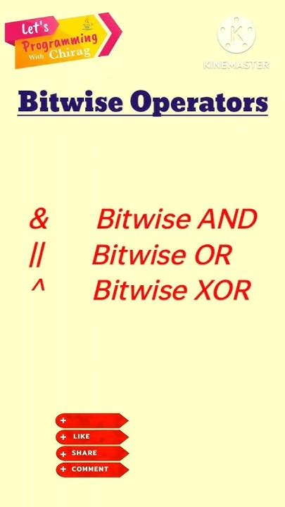 Bitwise Operators And Meaning Programming Computerscience Javaprogram Python Clanguage