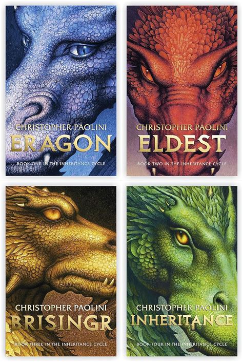 Christopher Paolini Inheritance Cycle 4 Book Set Eragon Eldest Brisingr Inheritance By