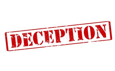 Deception Word Text Logo Icon Design Concept Idea Stock Vector