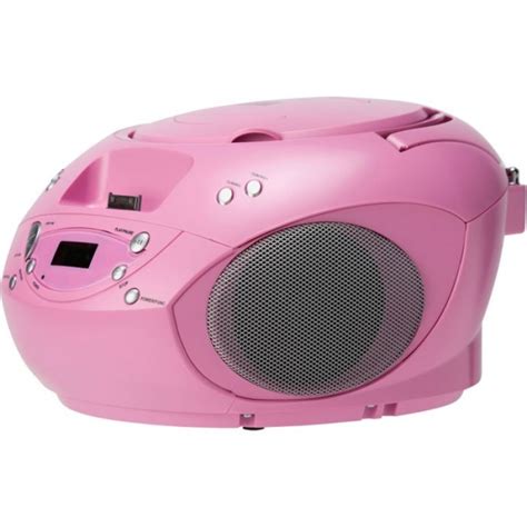 Bush Portable Cd Player With Ipod Docking Pink Cd Players And Cassette Players Home Audio