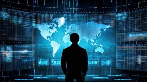 Premium Ai Image Guardian Of The Digital World Confronting Cyber Threats