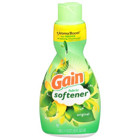 Gain Aromaboost Ultra Original Fabric Softener 110 Qt 35 Fz 4 Pack