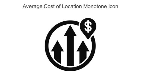 Average Cost Of Location Monotone Icon In Powerpoint Pptx Png And Editable Eps Format PPT Slide