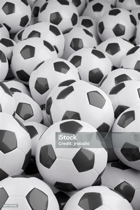 흑백 축구 공 배경 3d 일러스트레이션 0명에 대한 스톡 사진 및 기타 이미지 0명 3차원 형태 Championship Istock