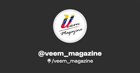 Veem Magazine Instagram Facebook Tiktok Linktree