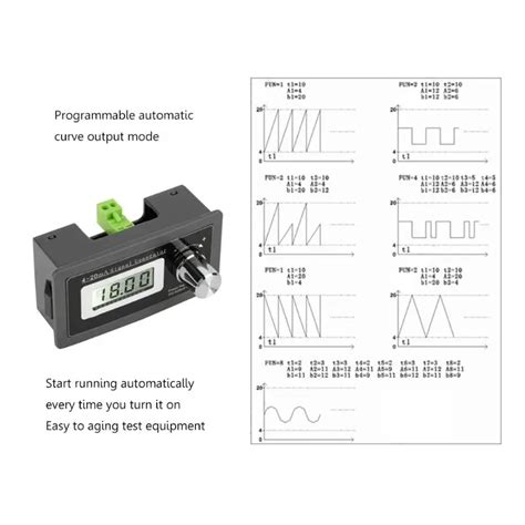 MA LCD Digital Signal Generator DC Adjustable PLC Current Transmitter Tester Two Wire Output
